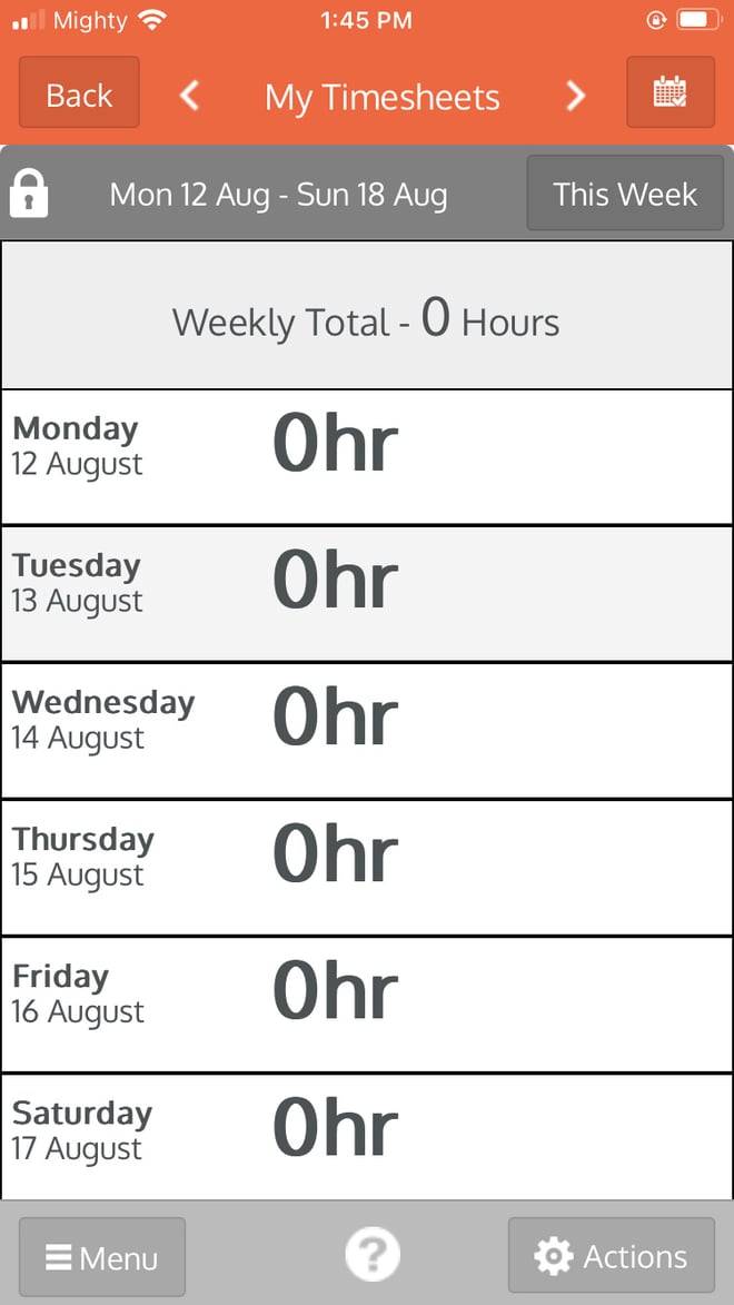 Timesheet Locking Function