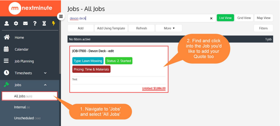Create a Quote from Pre-Built Templates